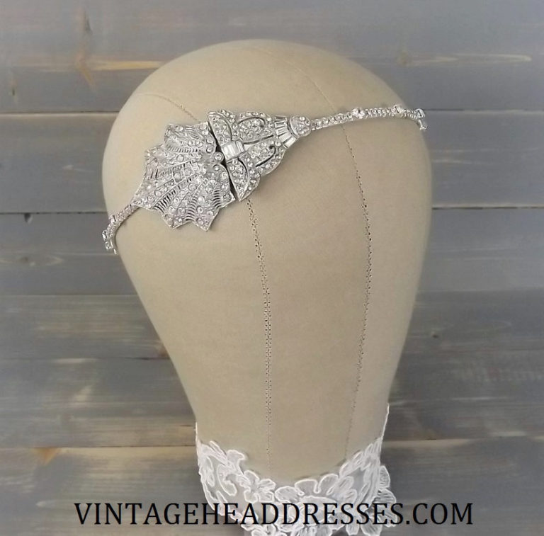 Vintage Bridal 1920's Headband by Vintage Headdresses